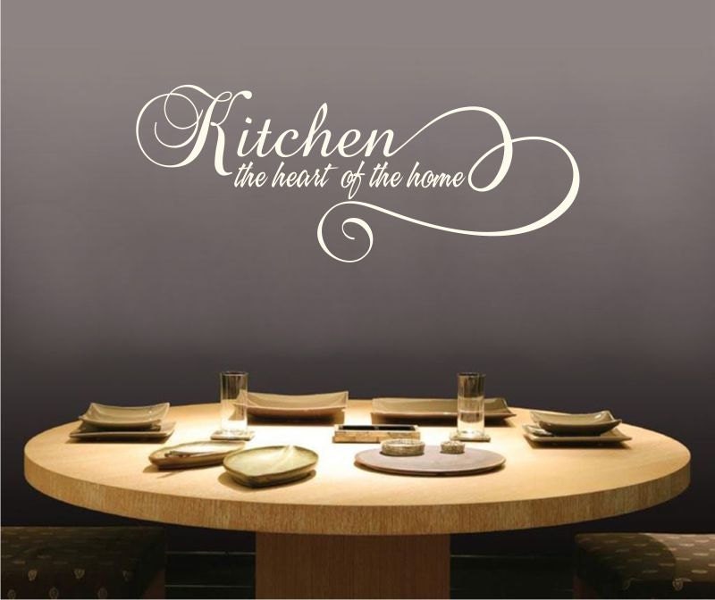 Wall Decal Designs for Kitchens and Homes With Calligraphy - Etsy