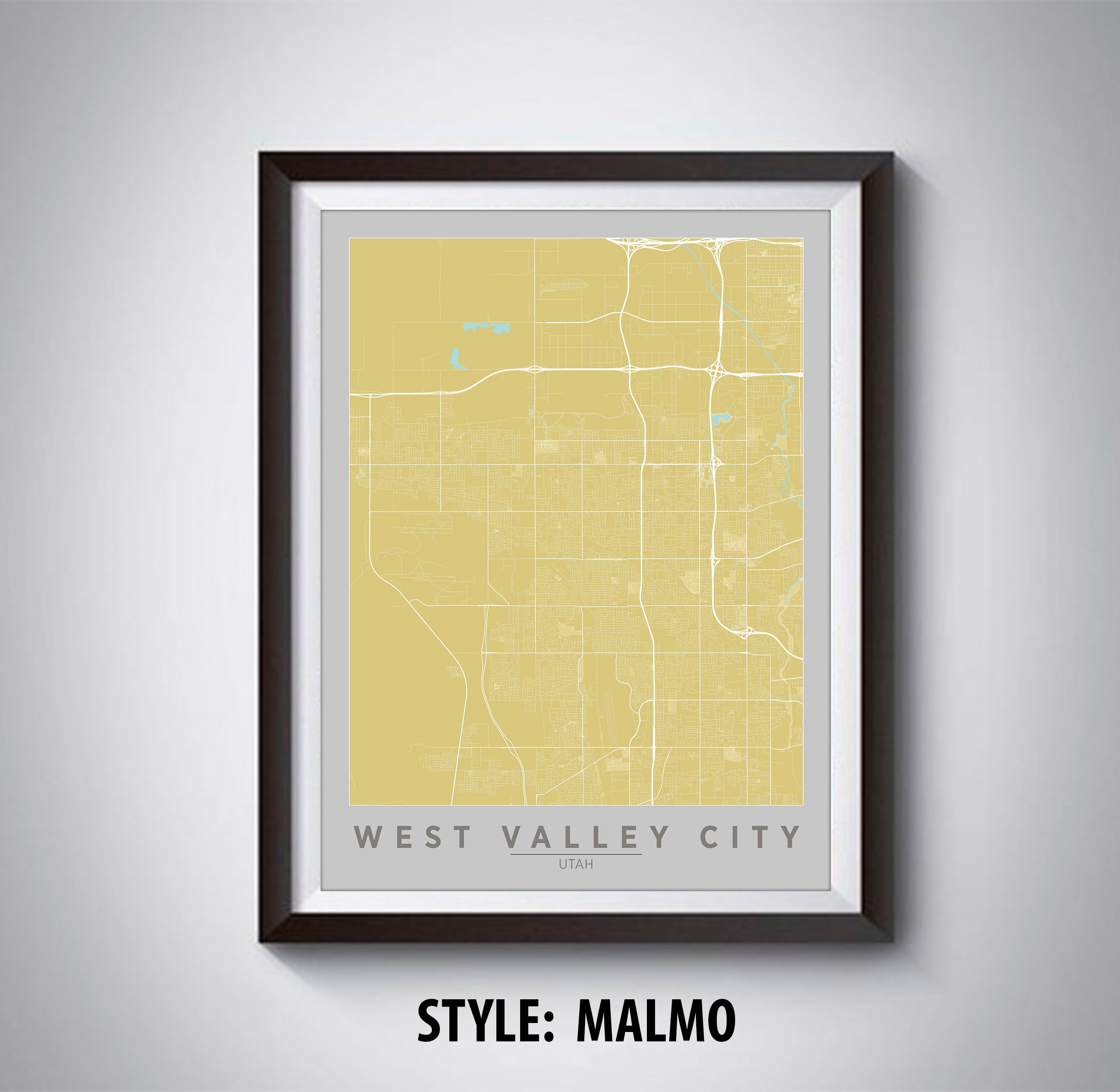 Map of West Valley City UT West Valley City Map West | Etsy