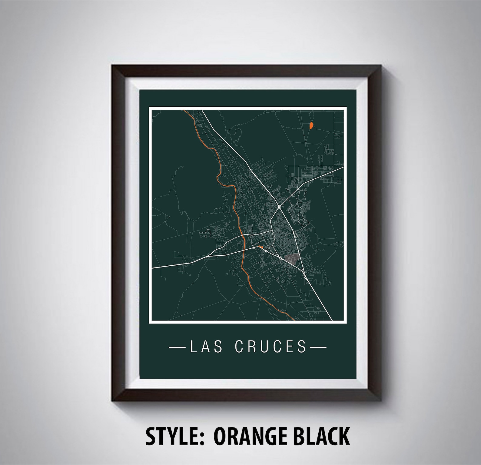 Map of Las Cruces NM Las Cruces Map Las Cruces Poster | Etsy