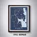 Map of Warwick, RI Warwick Map Warwick Poster Office Décor Wall Art ...