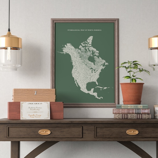 Rivers of America Map - Etsy