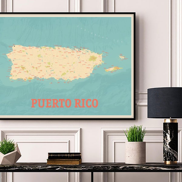 Puerto Rico Poster - Etsy