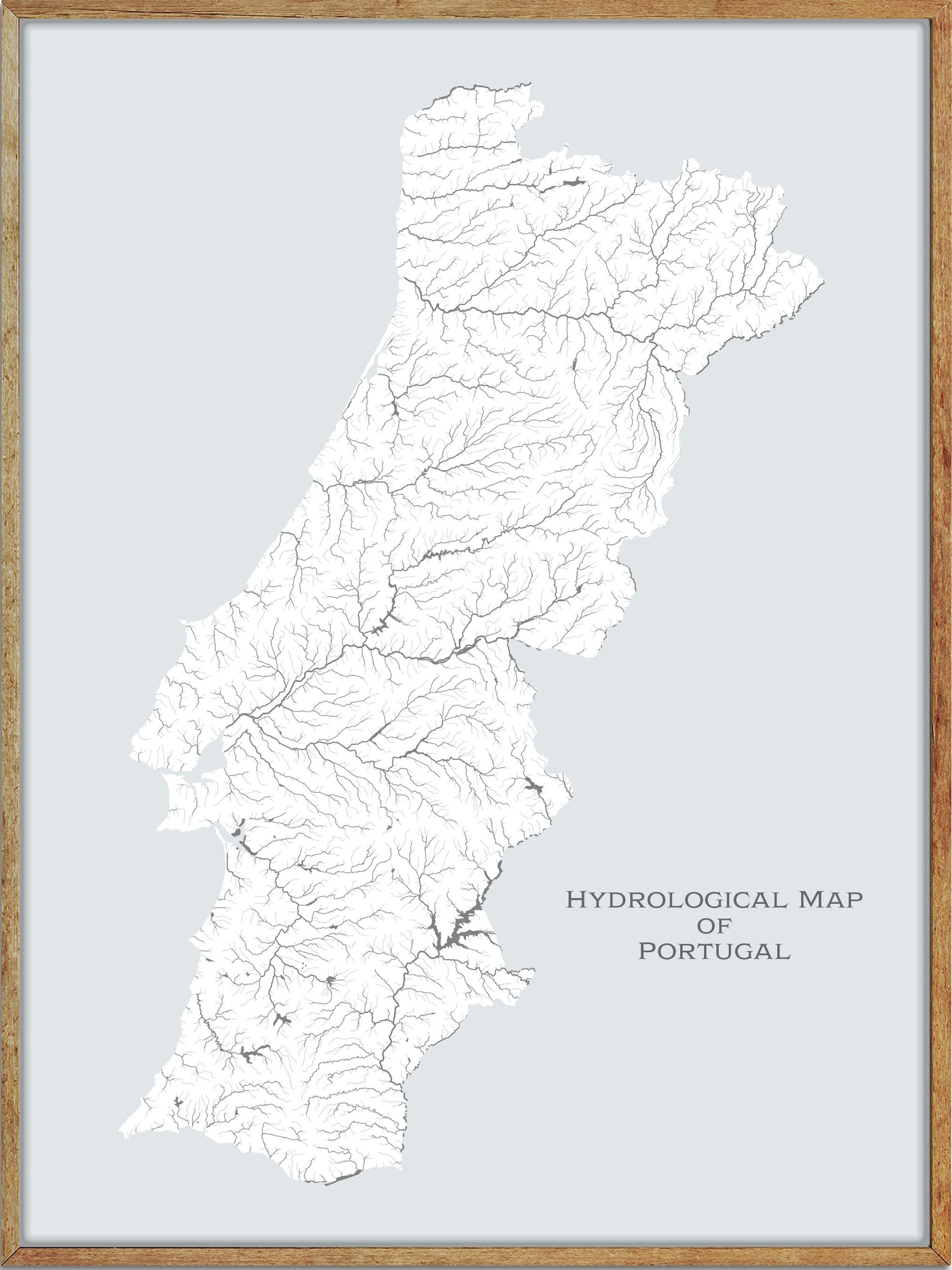 Map of portugal rivers