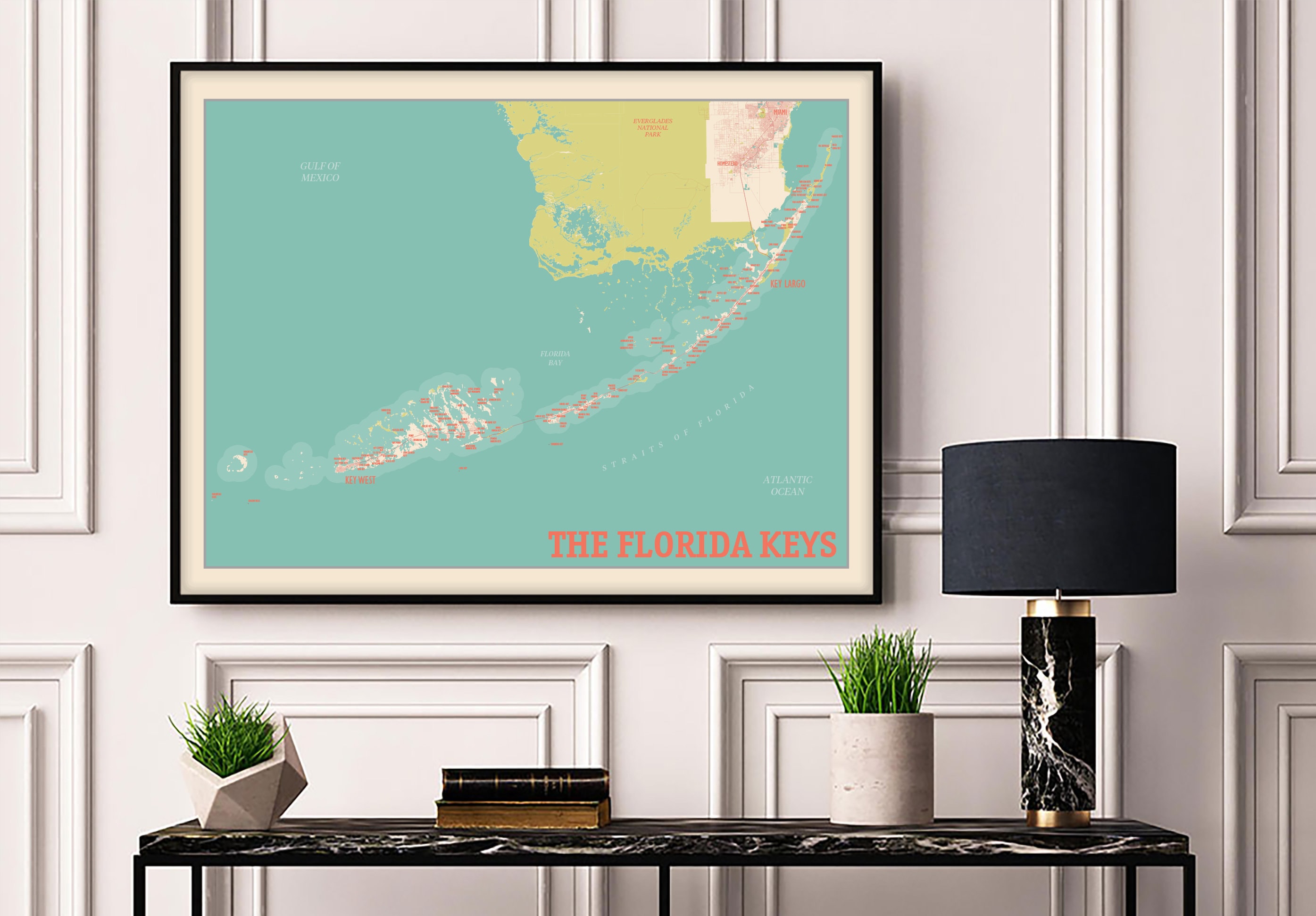 Mapa De Key West Y Sus Islas