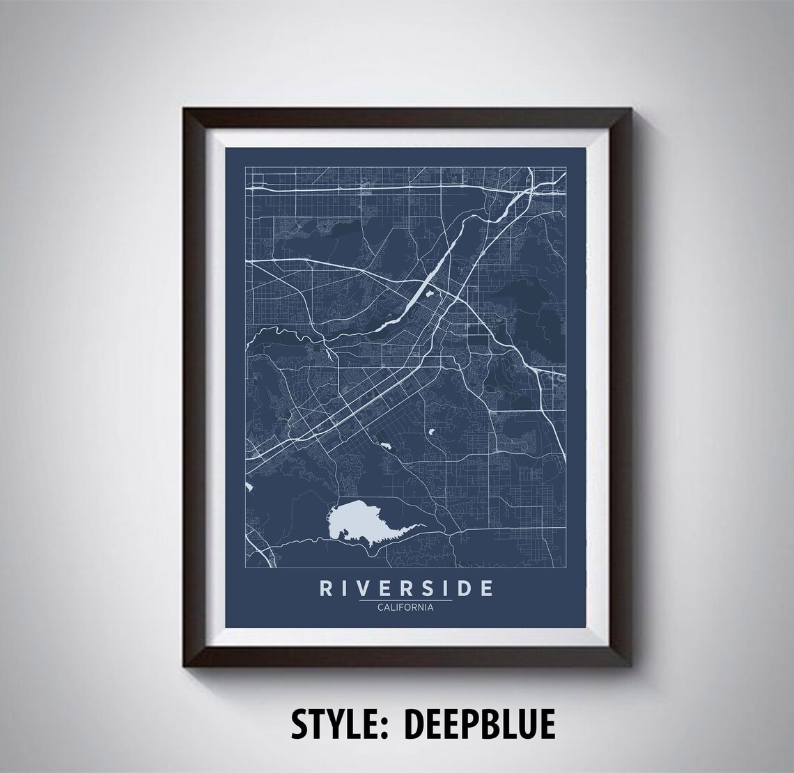Map of Riverside CA Riverside Map Riverside Poster - Etsy