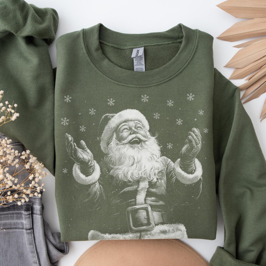Hidden Message Anti Trump Santa Sweatshirt, Vintage Retro Christmas ...