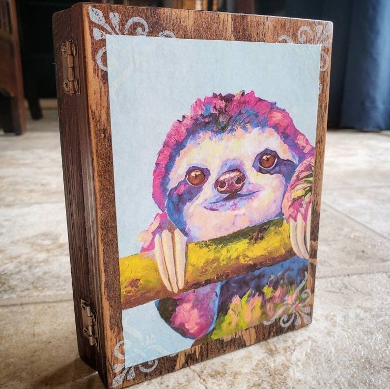 Vintage Sloth Jewelry Box-Stash Box/ Jewelry Organizer/ | Etsy