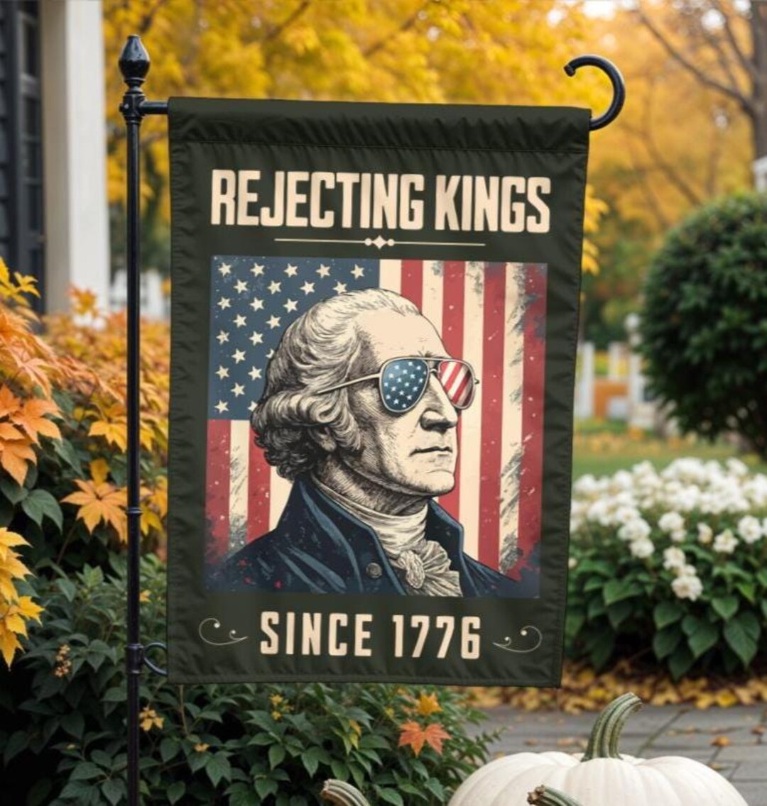 Rejecting Kings Anti Trump Flag, No Kings in America Protest Flag, Anti ...