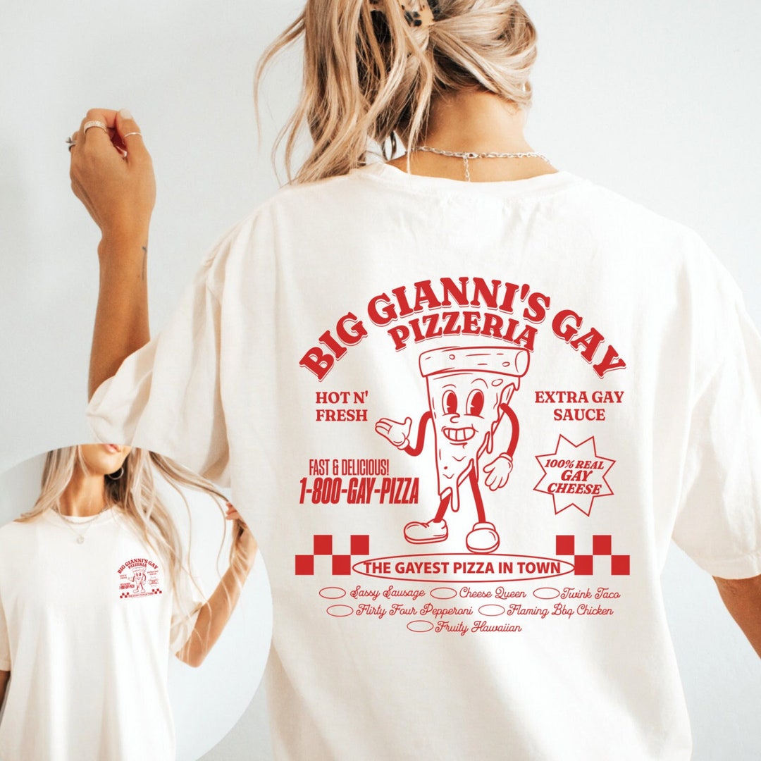 Big Giannis Gay Pizzeria Shirt, Pizza Shirt, Pride Shirt, WLW, Lesbian ...
