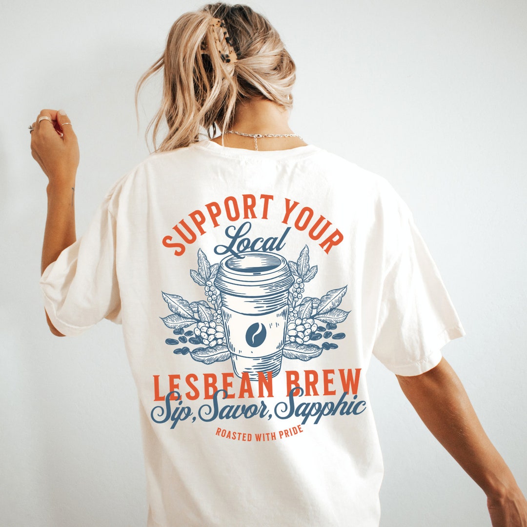Les-bean Brew WLW Coffee Shirt, LESBIAN Shirt, Lesbian Pride, Sapphic ...