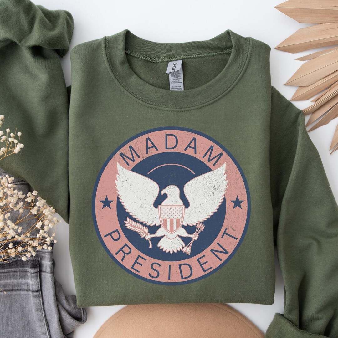 Kamala Harris Sweatshirt, Kamala Harris Shirt, Madam President ...