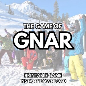 GNAR Scorecard Printable, Ski Game Score Sheet, Winter Sports Challenge ...