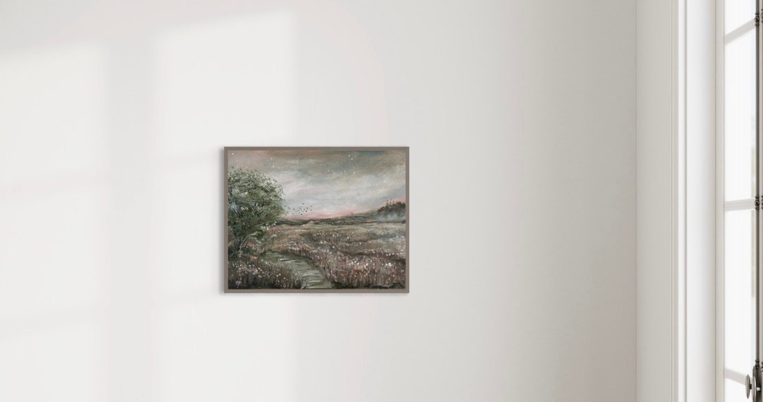 Original Oil Landscape Painting Tonal Painting Wall Decor Home Decor ...