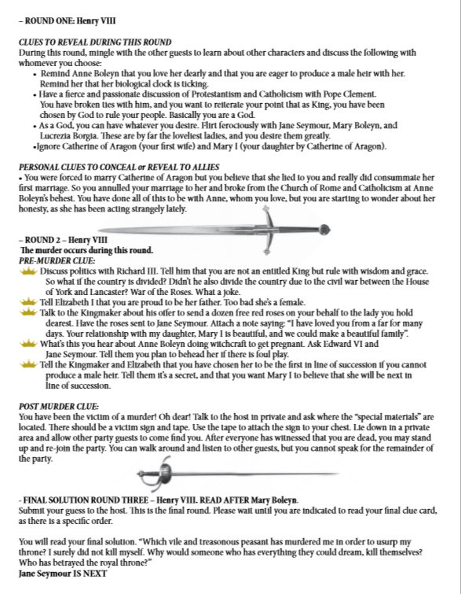 A Royal Murder: A Medieval Murder Mystery Party Kit Murder - Etsy