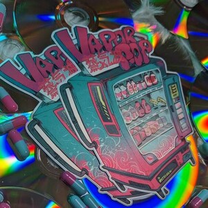 Vapor Pop | Cyberpunk Sticker - Etsy