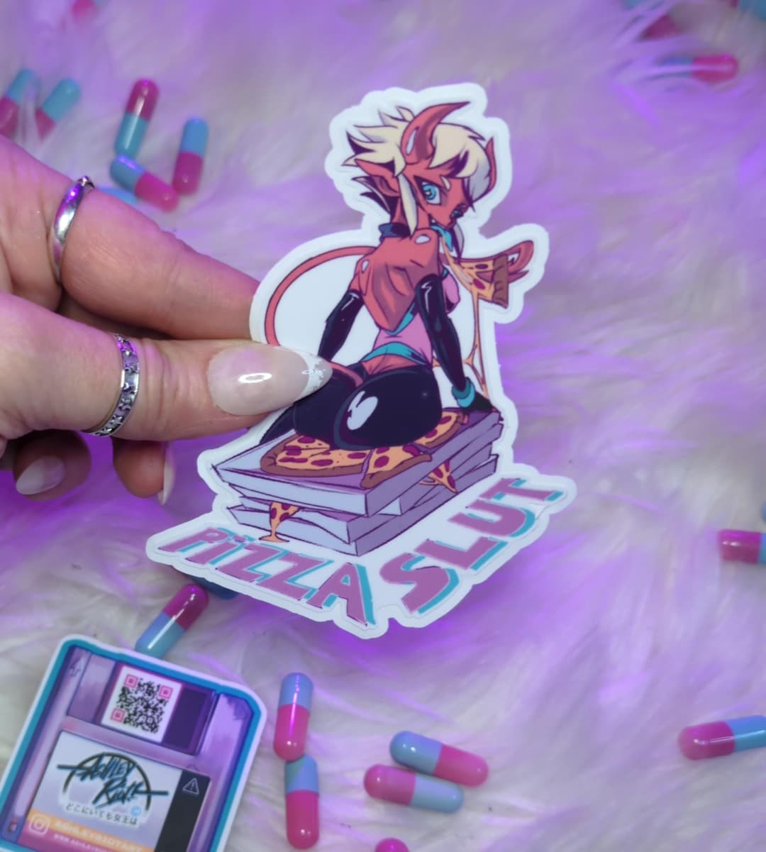 Pizza Slut | Monster Girl Vinyl Sticker - Etsy