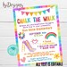Chalk the Walk Flyer, Editable School Fundraiser Template, Sidewalk ...