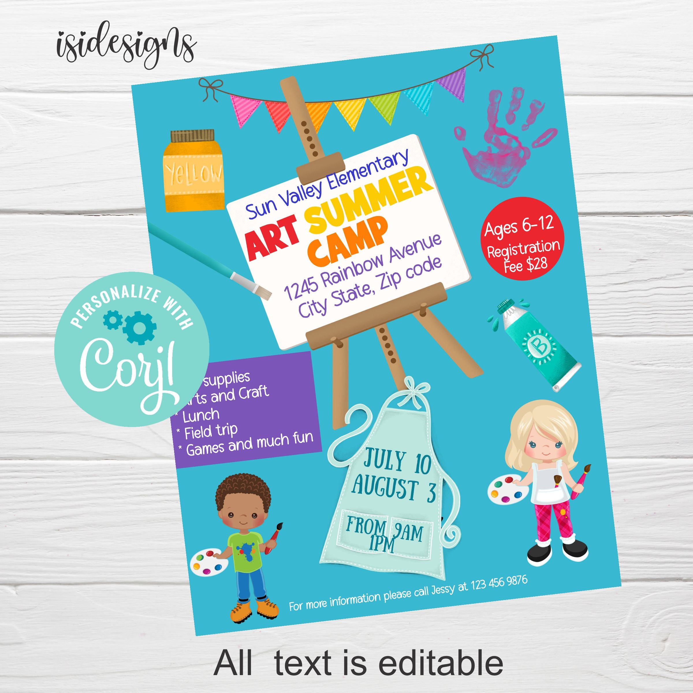Summer Art Camp Flyer Template