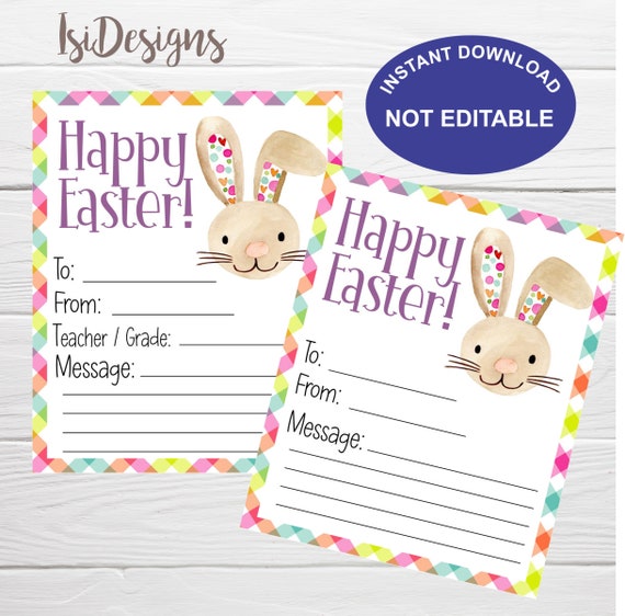 Easter Candy Gram, INSTANT Download, PTA, PTO School Fundraiser ...