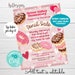 Valentine's Donut Sale Editable Flyer, Instant Download, February ...