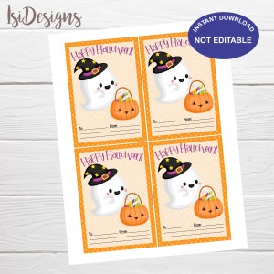 Halloween Boo Grams, Halloween Fundraiser, Instant Download, Candy ...