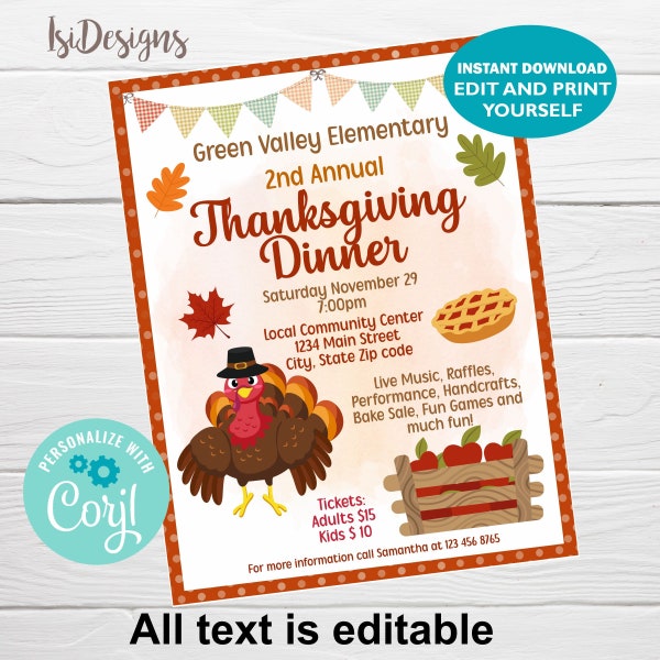 Turkey Dinner - Etsy