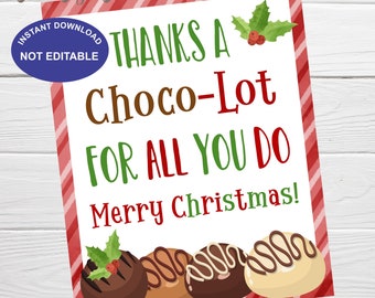 Chocolate Appreciation Thank You Sign Candy Decor Employee Volunteer ...