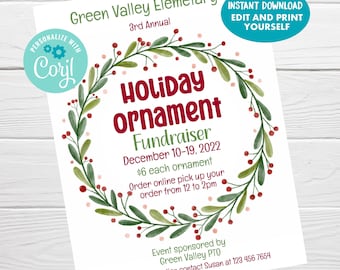 Christmas Ornament Flyer - Etsy