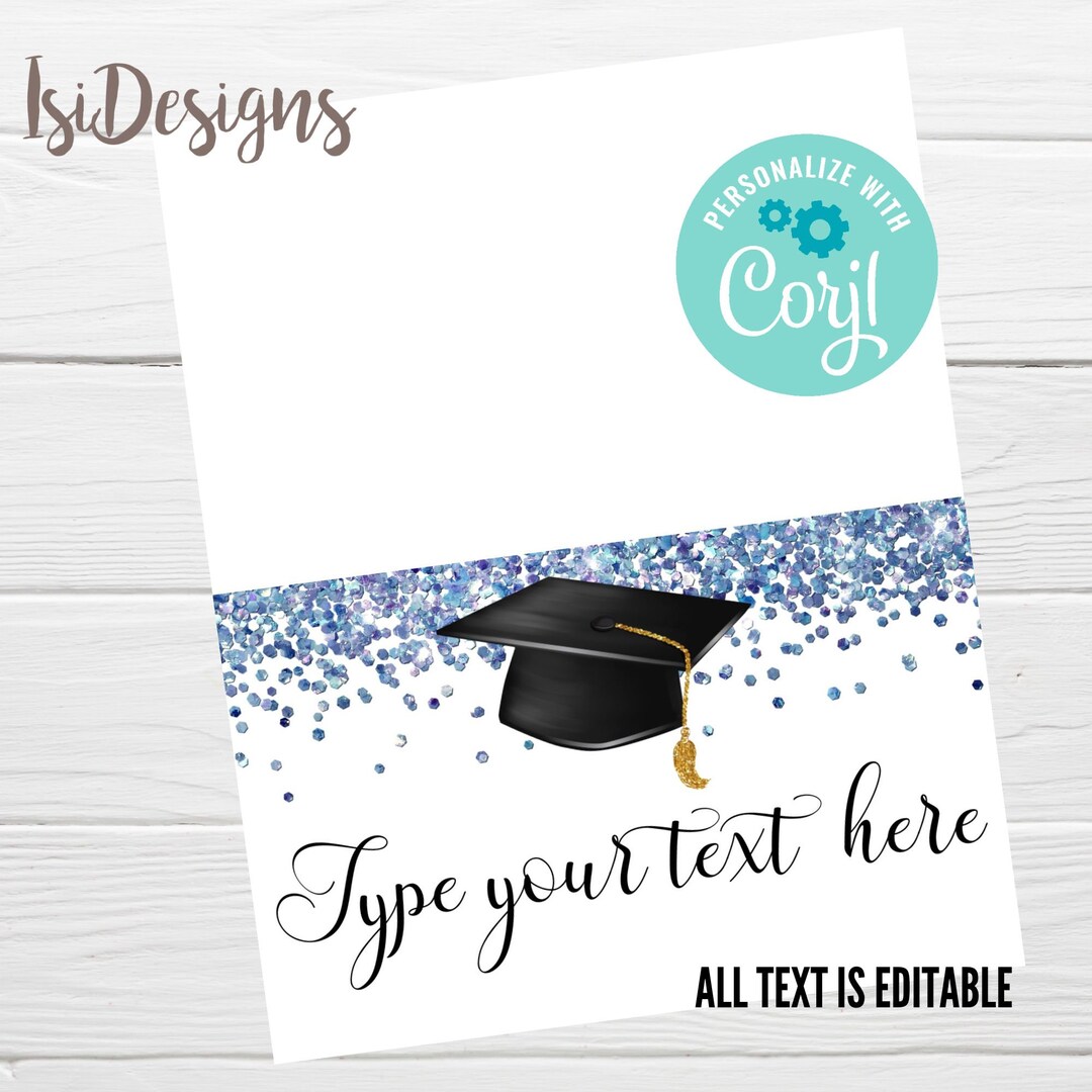 Graduation Editable Food Labels, Graduation Party Décor, Grad Party ...