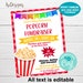 Popcorn Fundraiser Flyer, Editable PTA PTO School Church Popcorn ...
