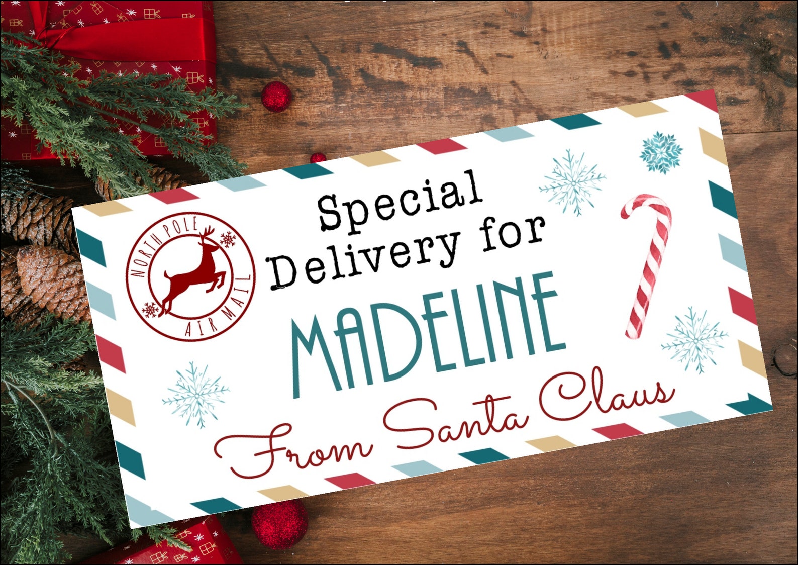 Editable Special Delivery Tags for Gifts, Christmas Printable, Instant ...