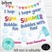 End of School Bubble Tags, Summer Vacation Bubble Editable Favor Tag ...