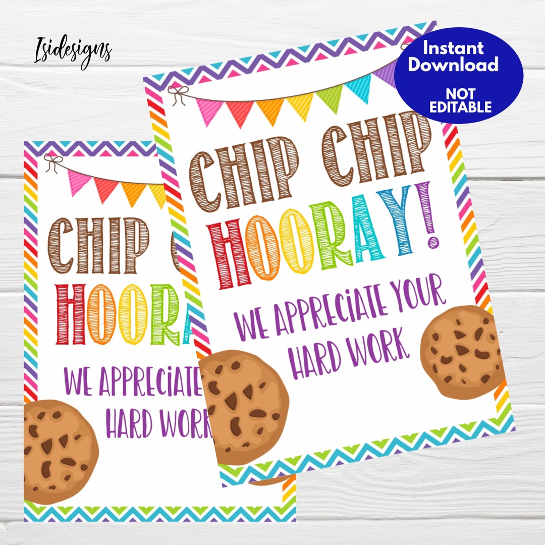 Cookie Thank You Gift Tags, Teacher Week Printable Tags, Staff Nurse ...