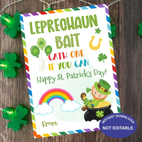 Leprechaun Bait Tag - Etsy