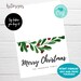 Mistletoe Merry Christmas Cards, Editable Holiday Greeting Card ...