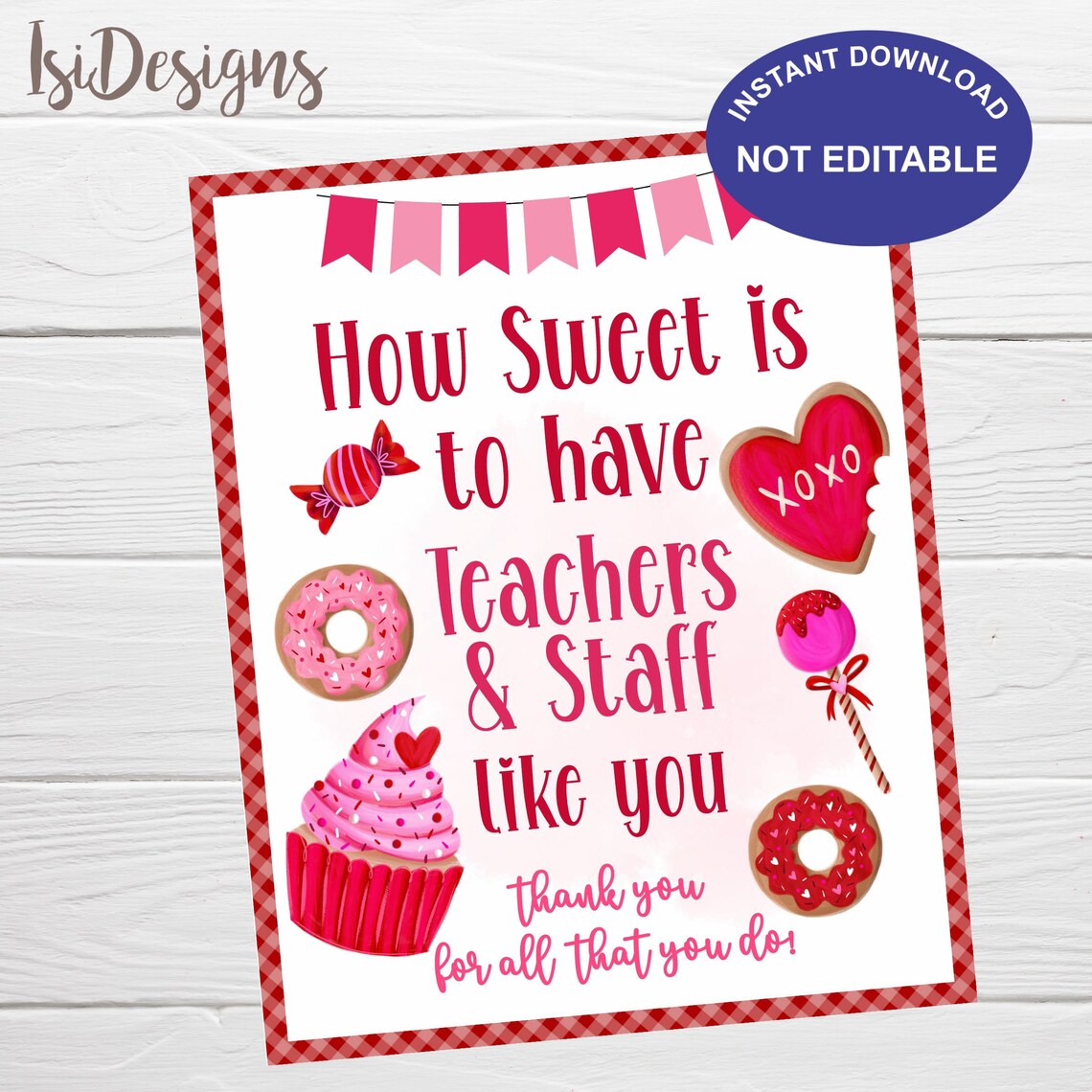 Teacher Appreciation Valentine's Day Sign Teacher and - Etsy