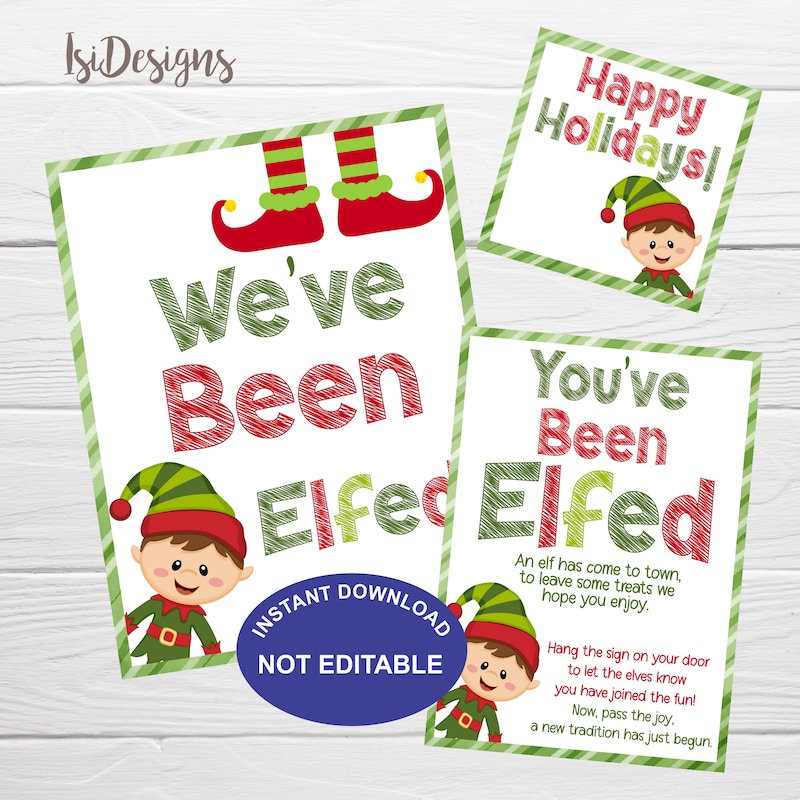 Elves at Work Sign - Etsy
