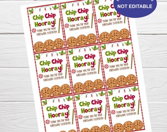 Chocolate Chip Cookie Printable - Etsy