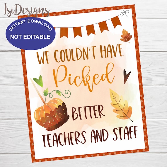 Fall Appreciation Sign Couldn't Have Picked Better - Etsy