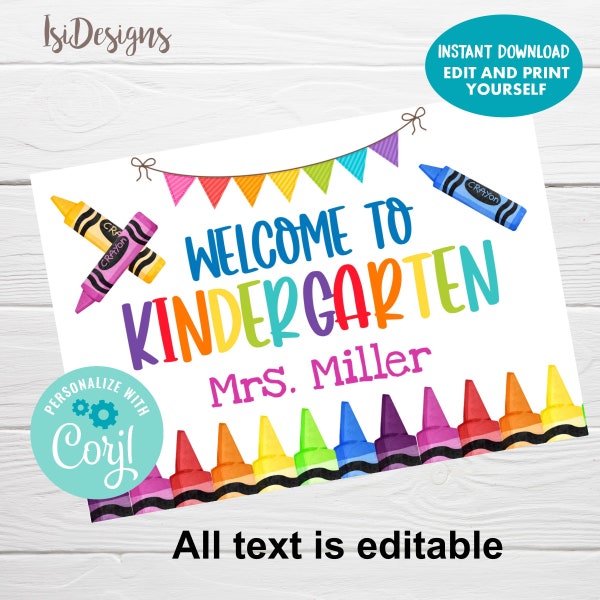 Meet the Teacher Kindergarten Card - Etsy