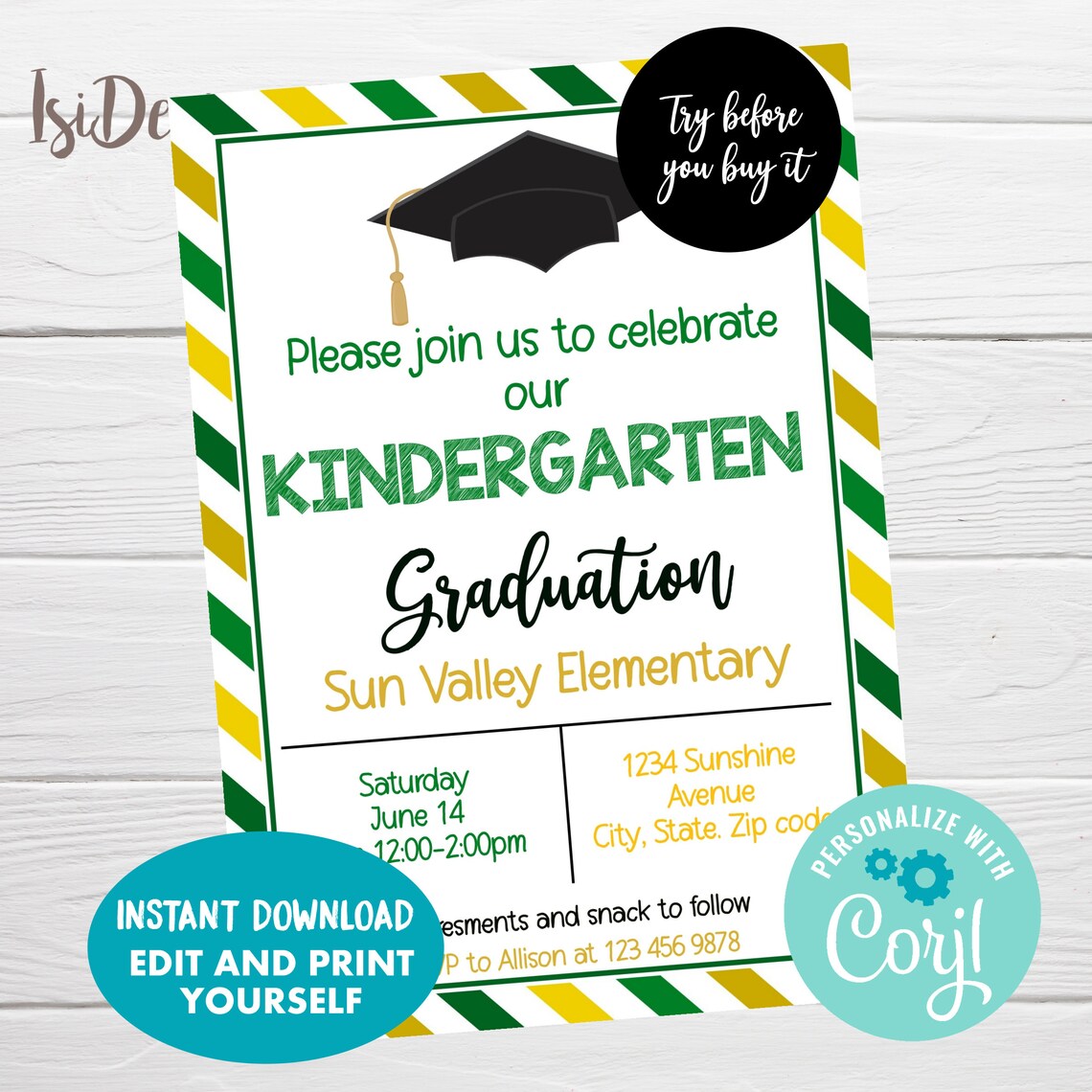 Editable Graduation Ceremony Invitation Instant Download - Etsy