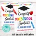 Preschool Graduation Favor Tag, Instant Download, Editable Gift Tag ...
