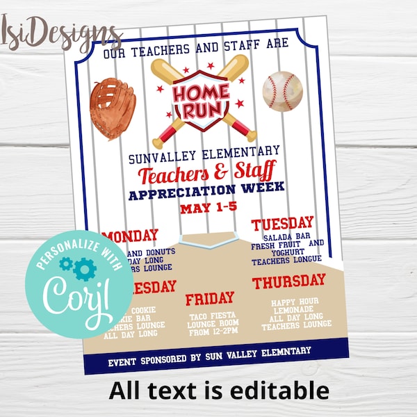 Teacher Appreciation Baseball - Etsy
