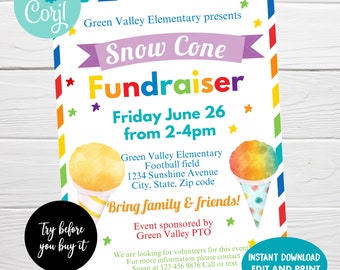 Snow Cone Flyer - Etsy