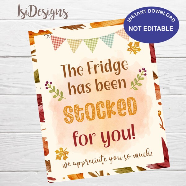 Teacher Appreciation Stock the Fridge - Etsy