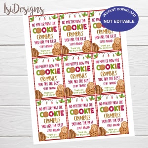 Christmas Appreciation Thank You Tags, Download, Teacher PTO/PTA Nurse ...