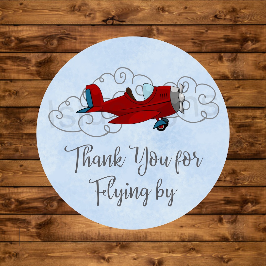 Airplane Favor Tags, Birthday Party Printable Favor Gift Tag, Instant ...