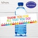Teacher Appreciation Water Bottle Labels, Thank You for All That You Do ...