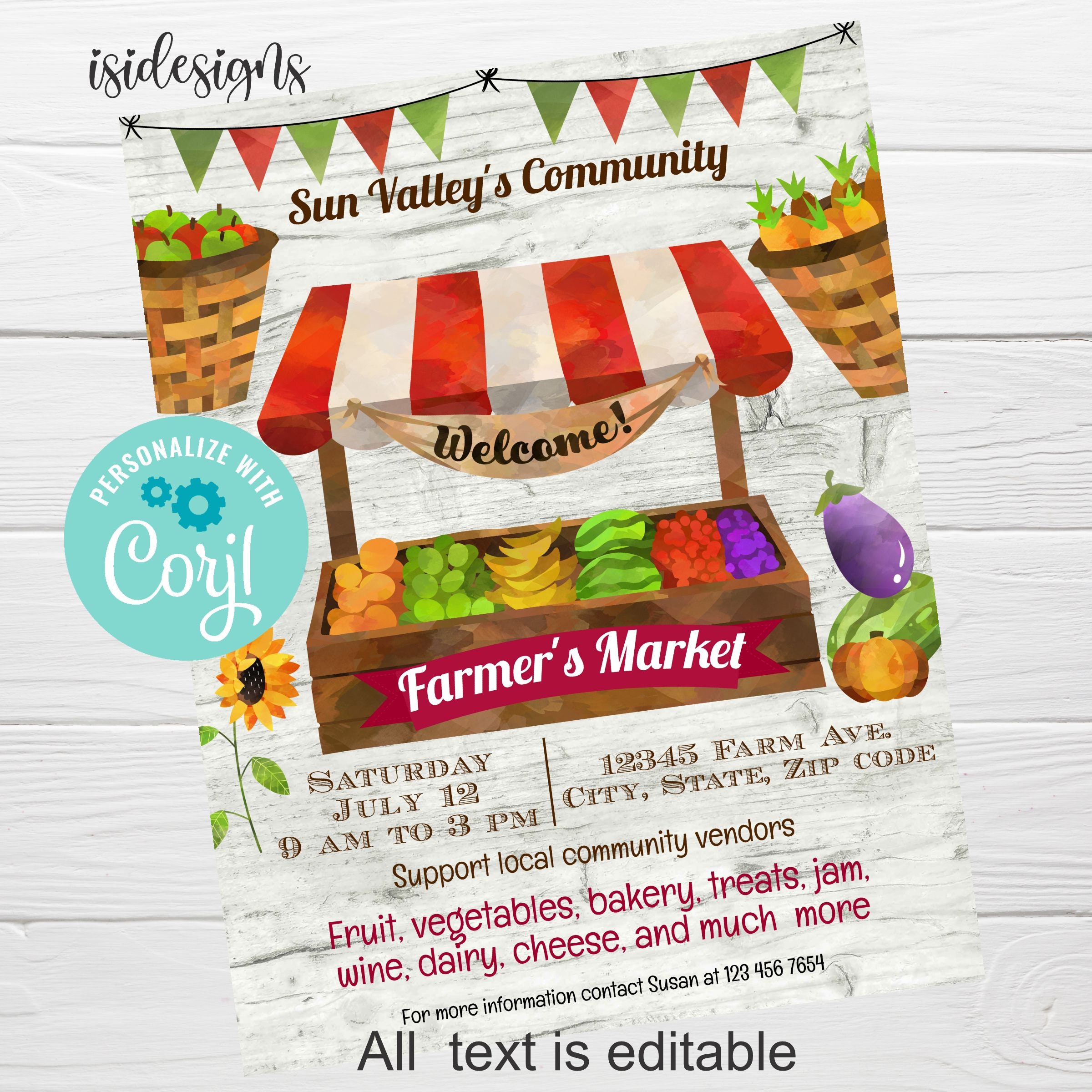 Farmers Market Flyer Template