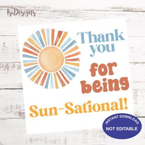 Thank You for Being Sun-sational, Appreciation Beach Teacher Staff ...